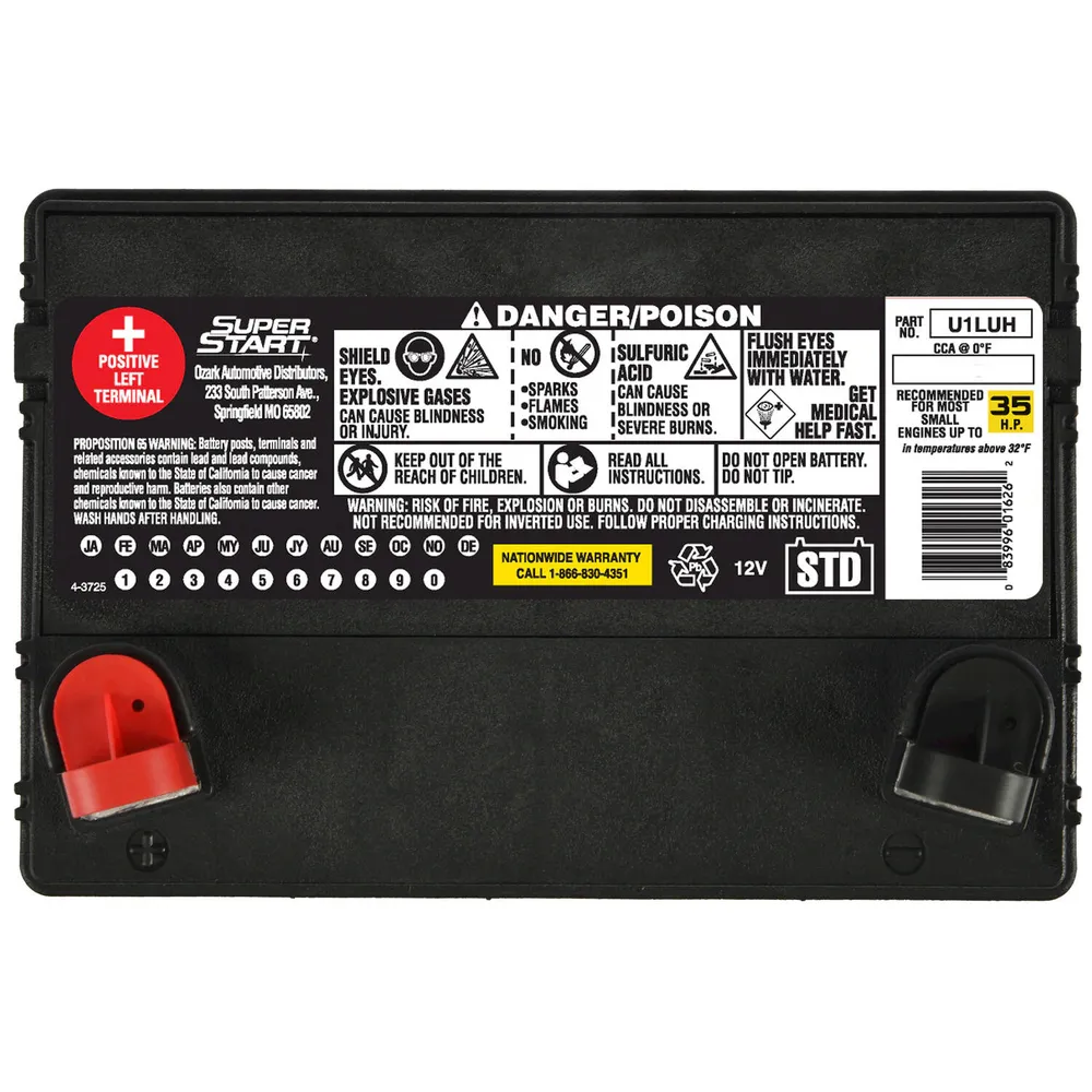 Super Start Lawn & Garden Group Size U1 L-Shaped Battery - U1LUH - www ...